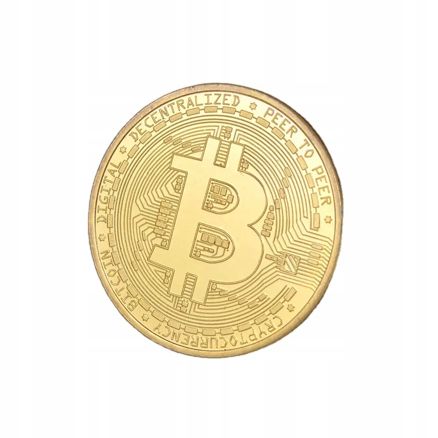 BITCOIN BTC ZŁOTA MONETA KOLEKCJONERSKA KAPSEL XXL - 13447049958 ...