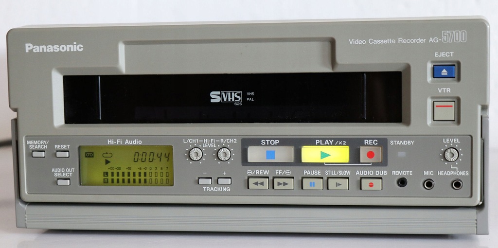 PANASONIC AG-5700 Hi-Fi SVHS Professional VCR - 12204158450 - oficjalne archiwum Allegro