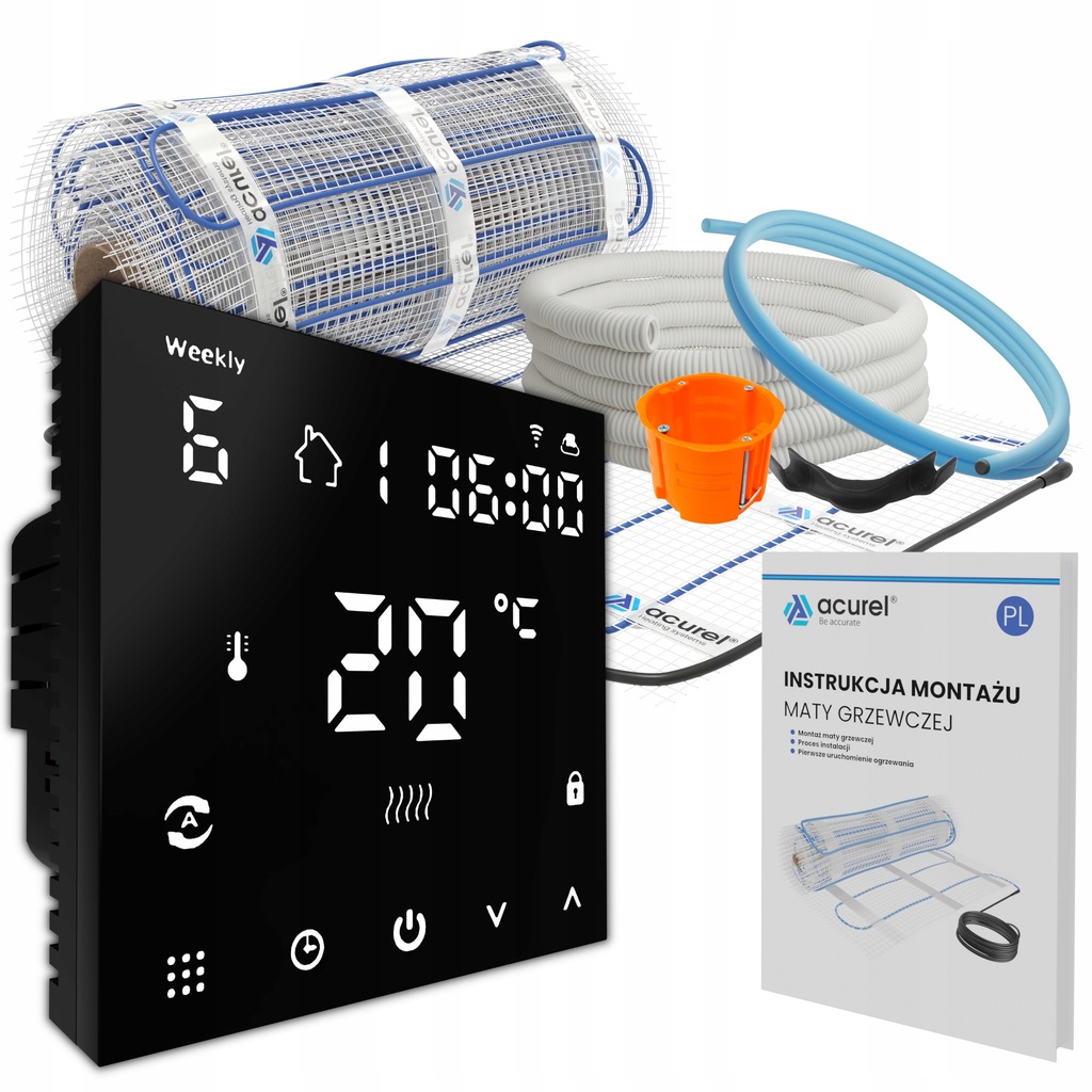 Mata Grzejna Grzewcza Zestaw pod podłogówke - 3m² - 12041318817 - oficjalne archiwum Allegro