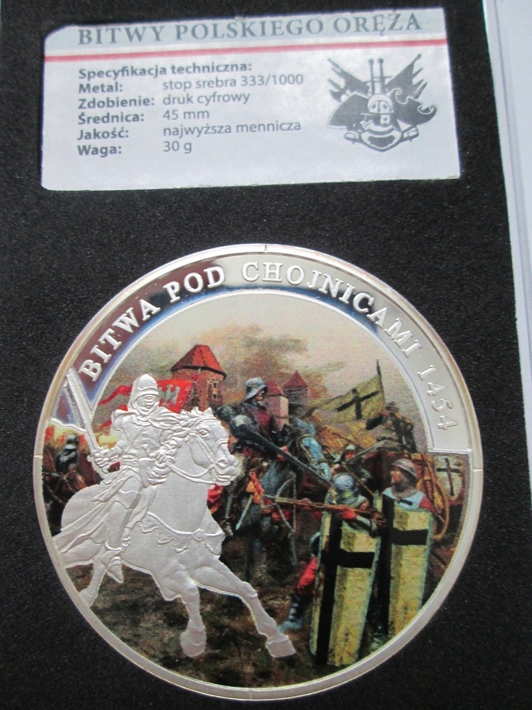 BITWA POD CHOJNICAMI 1454r.SREBRO - 12590883494 - oficjalne archiwum ...