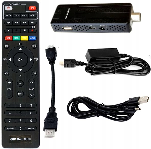 GIP BOX MINI DVB-T2 HEVC MONTAŻ Z TYŁU WYŚWIETLACZ - 12342953253 ...