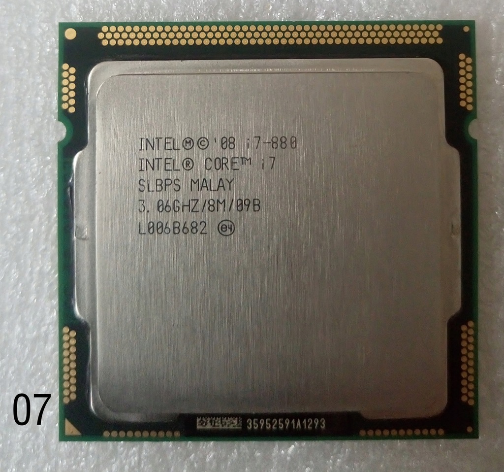 Intel Core i7-880 3.06 GhZ LICYTACJA - 8966848176 - oficjalne archiwum ...