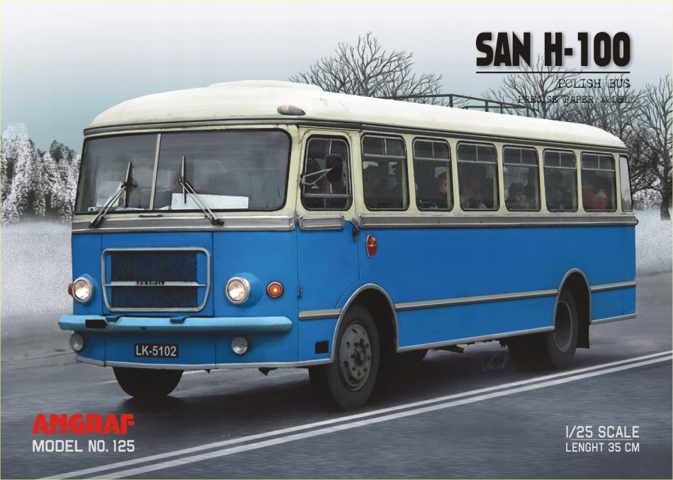 Autobus SAN H100, skala 1:25, Angraf Model - 7752590120 - oficjalne ...