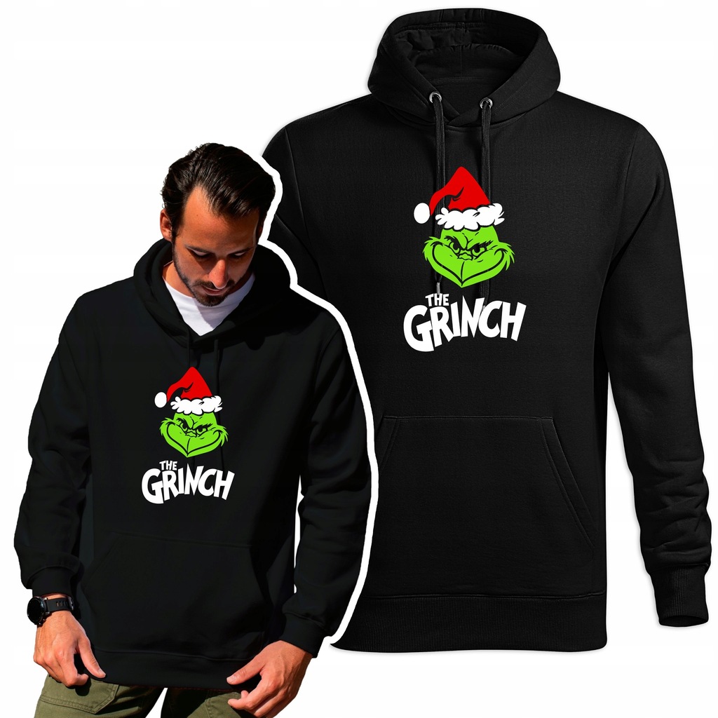 GRINCH BLUZA MĘSKA ŚWIĄTECZNA ŚMIESZNA PREZENT - 12966365668 ...
