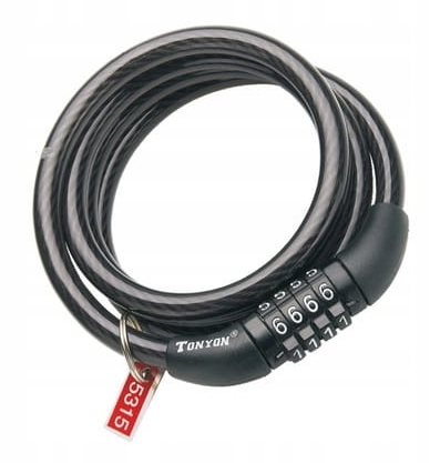 ZAPIĘCIE ZABEZPIECZENIE ROWEROWE LINKA NA SZYFR KOD 8mm x 120cm - 12505322185 - oficjalne ...