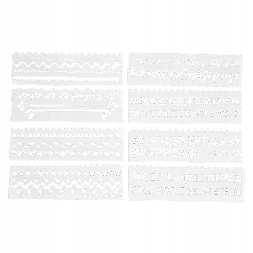 SZABLONY DO MALOWANIA I RYSOWANIA FIGURY LITERY LICZBY BIAŁE ...