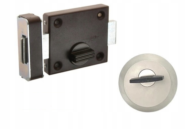 TASKO 3000 PANCERNY zamek nawierzchniowy BRĄZ i BIAŁY + WKŁADKA KABA ...