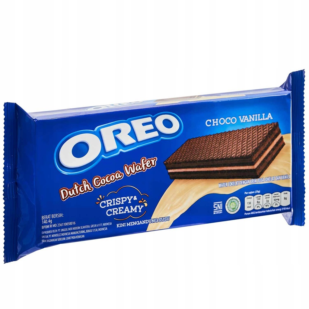 Oreo Wafelki Czekoladowe Waniliowe z kremem Kruche Wafelek Ciastka 140 ...