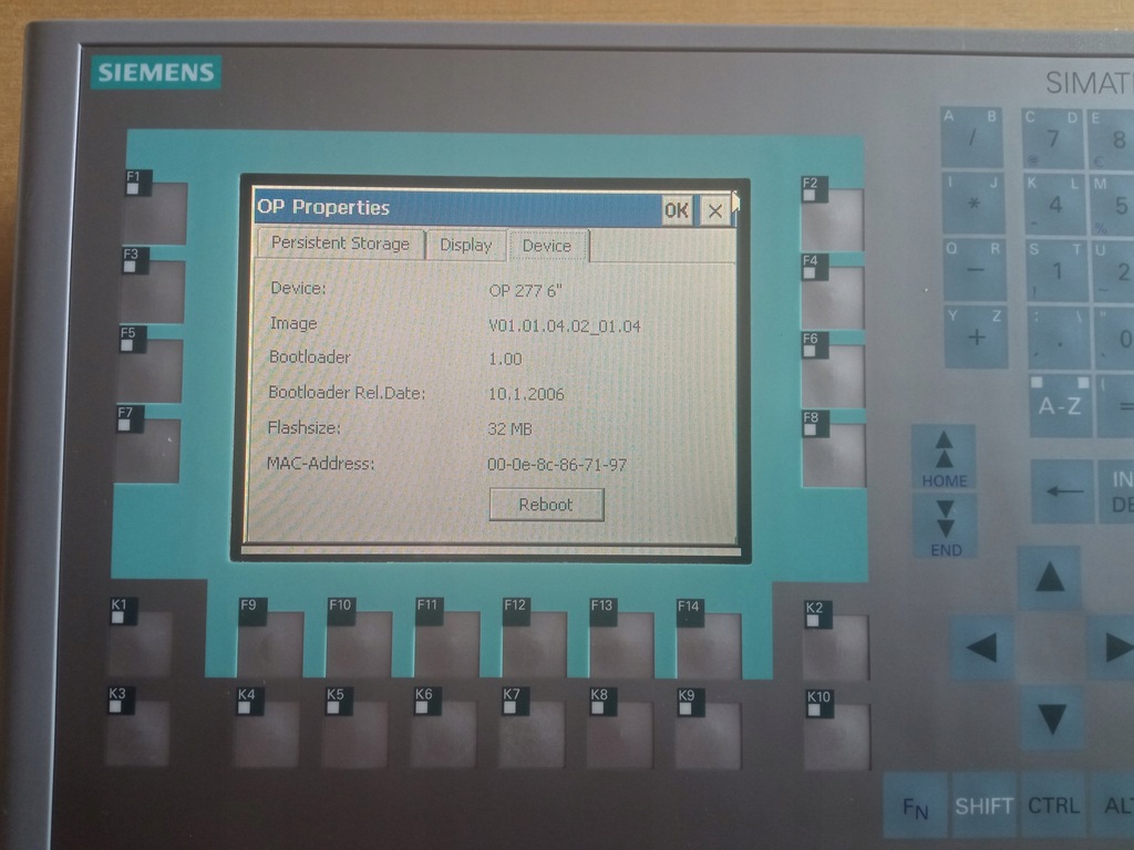 SIEMENS SIMATIC OP277 6" 6AV6 643-0BA01-1AX0 - 10841404076 - oficjalne ...