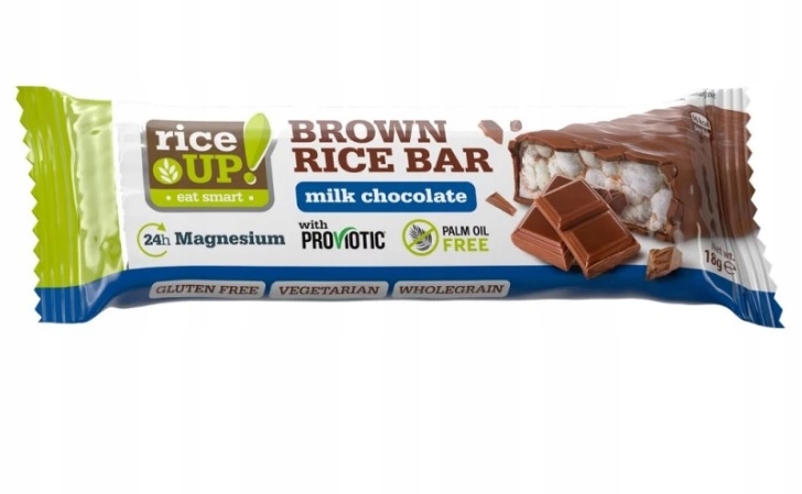 BATONIK RYŻOWY W MLECZNA CZEKOLADA RICE UP 18G - 13098217580 ...