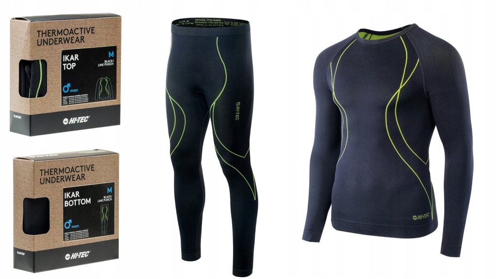 KOMPLET TERMOAKTYWNY MĘSKI HI-TEC IKAR SET m - 11493298938 - oficjalne ...