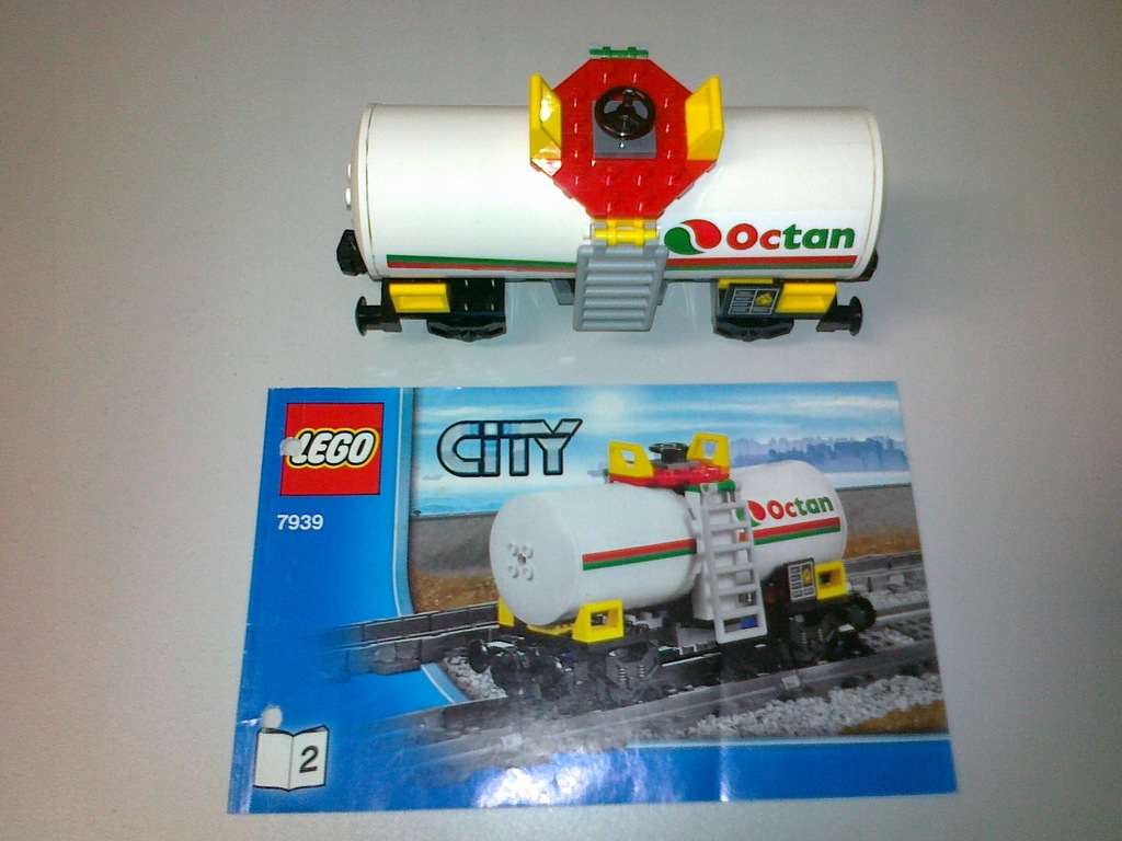 LEGO 7939 Pociąg towarowy wagon cysterna 60198 - 12990567458 ...