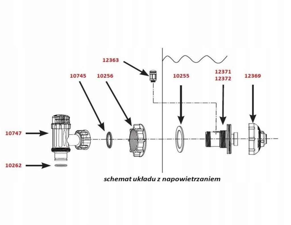 Zawór napowietrzający 32 mm do pomp 12353 Intex - 9290728702 ...
