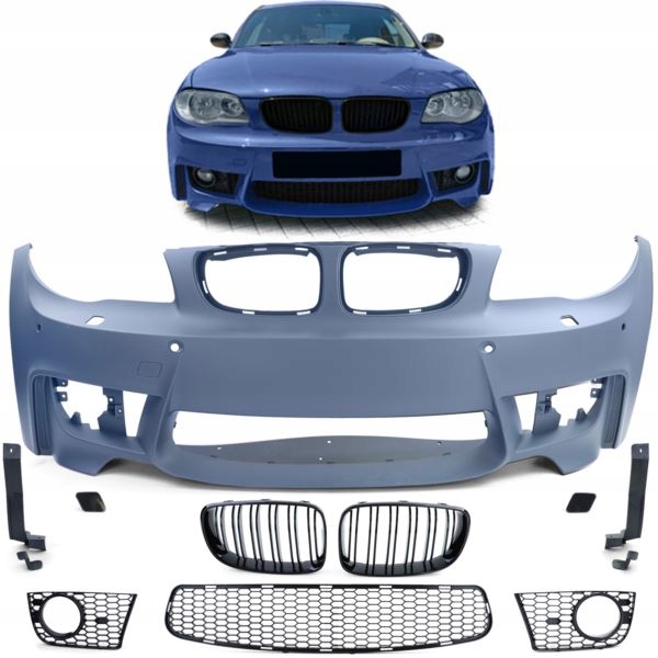 ZDERZAK PRZEDNI BMW E81 E82 E87 E88 04-13 LOOK 1M - 13602077038 - oficjalne archiwum Allegro