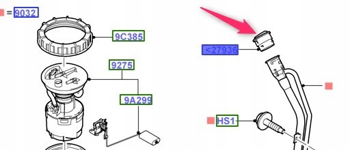 Zawór wlewu paliwa Ford - 11576341086 - oficjalne archiwum Allegro