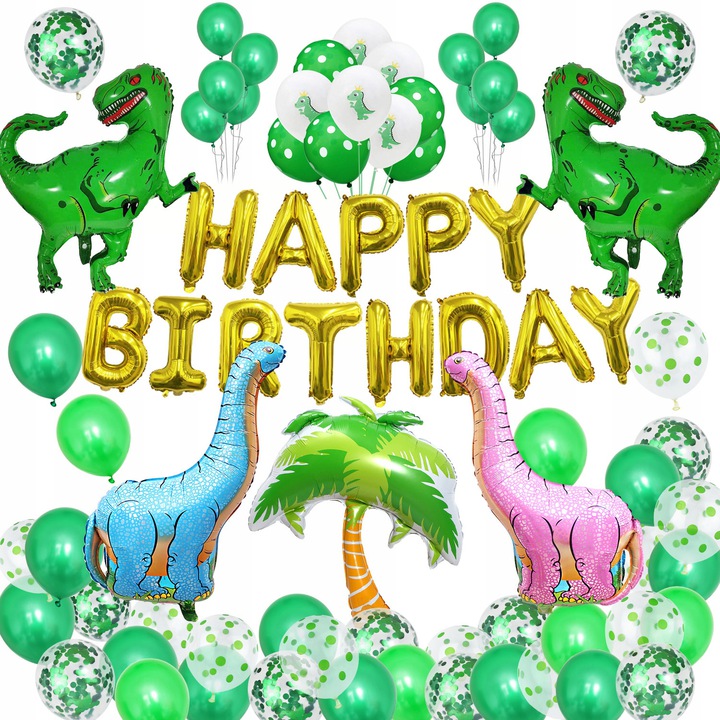 Zestaw na urodziny Tyranozaur i inne dinozaury Z76 - 11773731407 - oficjalne archiwum Allegro