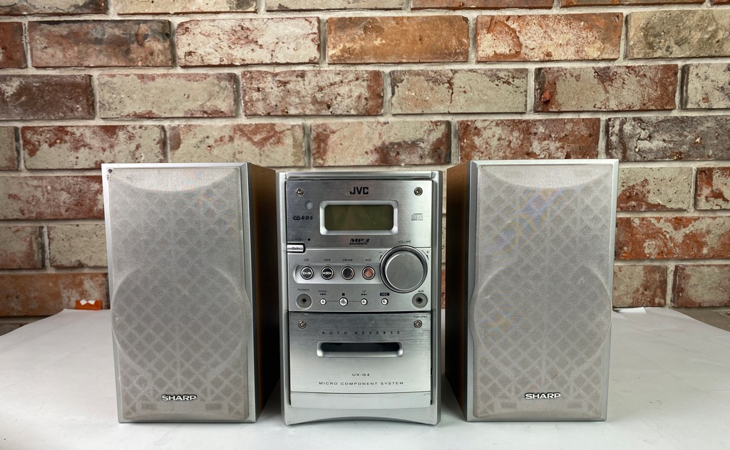 Wieża stereo JVC UX-G4 + głośniki Sharp CP-S10H - 11621522843 ...