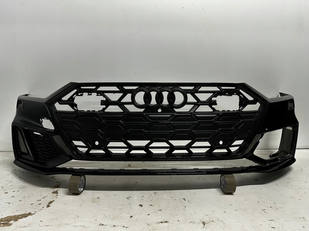 AUDI A7 C8 4K8 S-LINE ZDERZAK PRZEDNI PRZÓD GRILL ATRAPA ORYG ! - 14719192555 - oficjalne ...