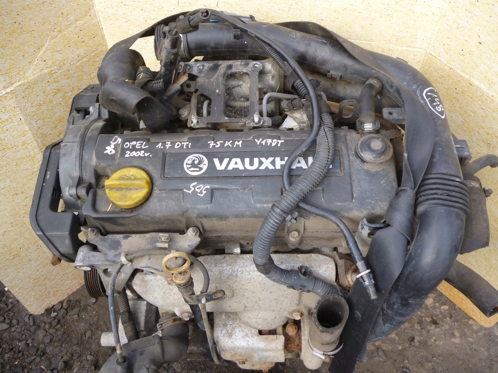 OPEL ASTRA G CORSA C 1.7DTI Y17DT SILNIK KOMPLETNY - 11117911286 ...