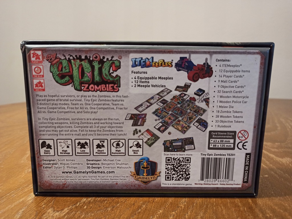 TINY EPIC ZOMBIES, gra o zombie,małe epickie [eng] - 13099120150 - oficjalne archiwum Allegro