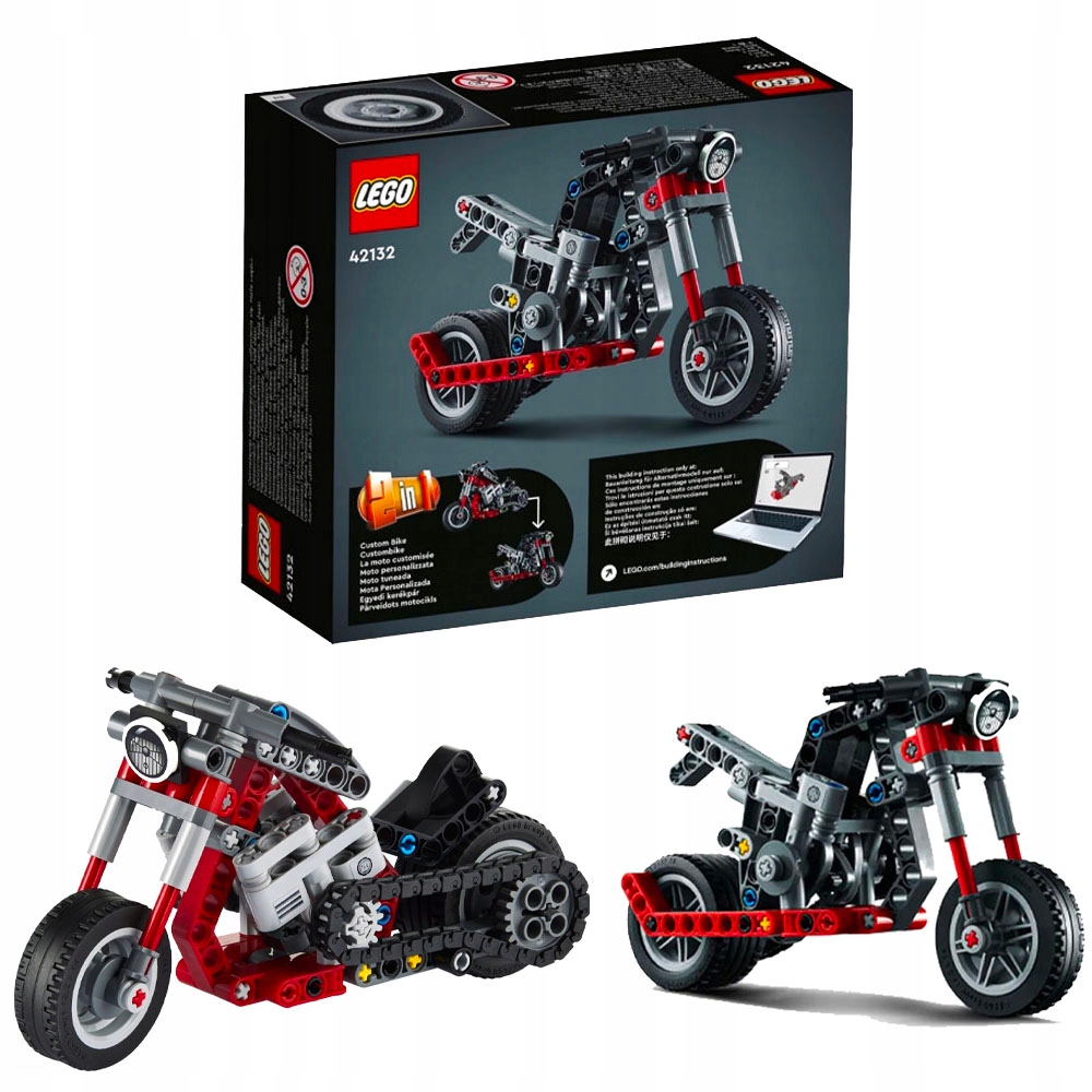 LEGO TECHNIC MOTOCYKL CHOPPER 2w1 KLOCKI LEGO - 12133958849 - oficjalne ...