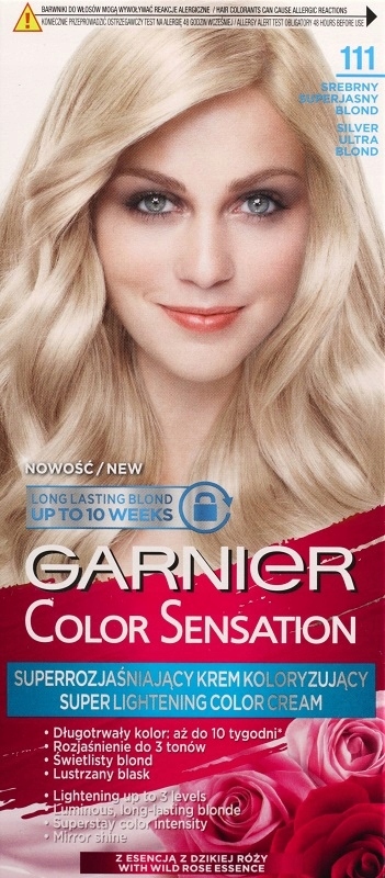 Garnier Color Sensation 111 farba sreb jasny blond - 12586563993 ...