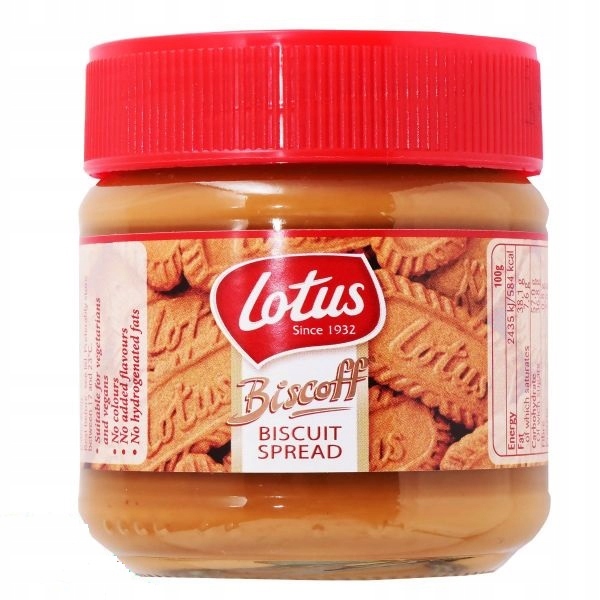 Krem ciasteczkowy Lotus Biscoff 200g z herbatników - 9179585645 ...