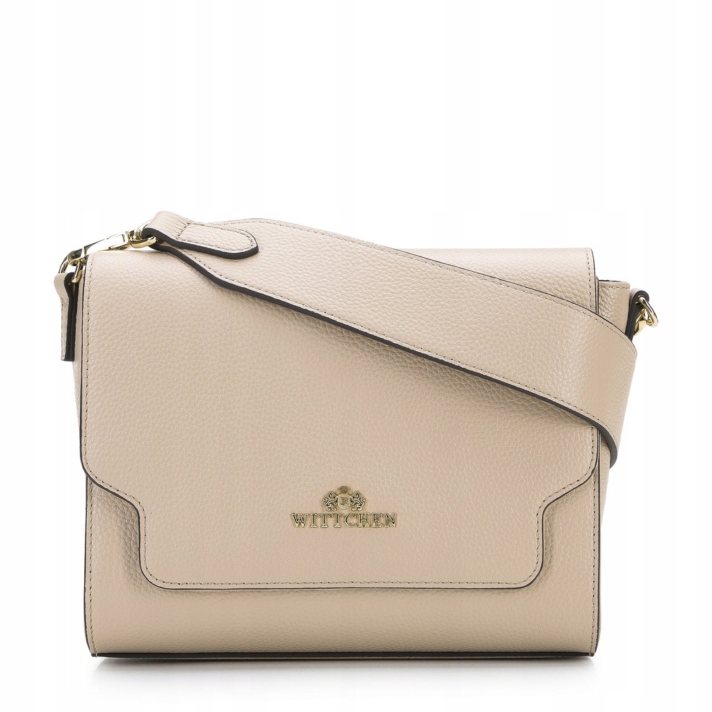 Torebka listonoszka skóra WITTCHEN 96-4e-600 BEŻ - 13416098032 - oficjalne archiwum Allegro