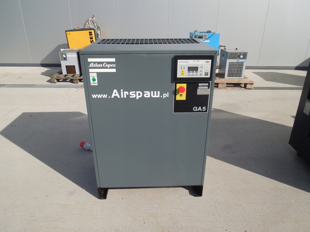 SPRĘŻARKA ŚRUBOWA ATLAS COPCO GA5FF 5,5KW OSUSZACZ - 8472680657 ...