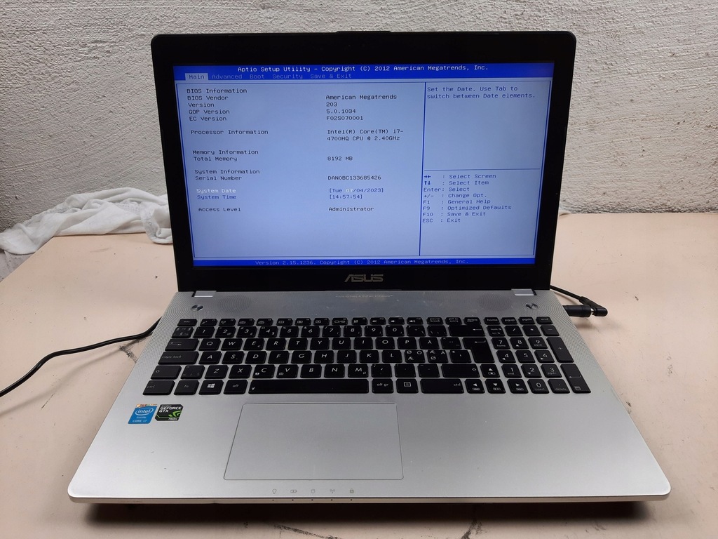 Asus N56J (2064664) - 13955093622 - oficjalne archiwum Allegro