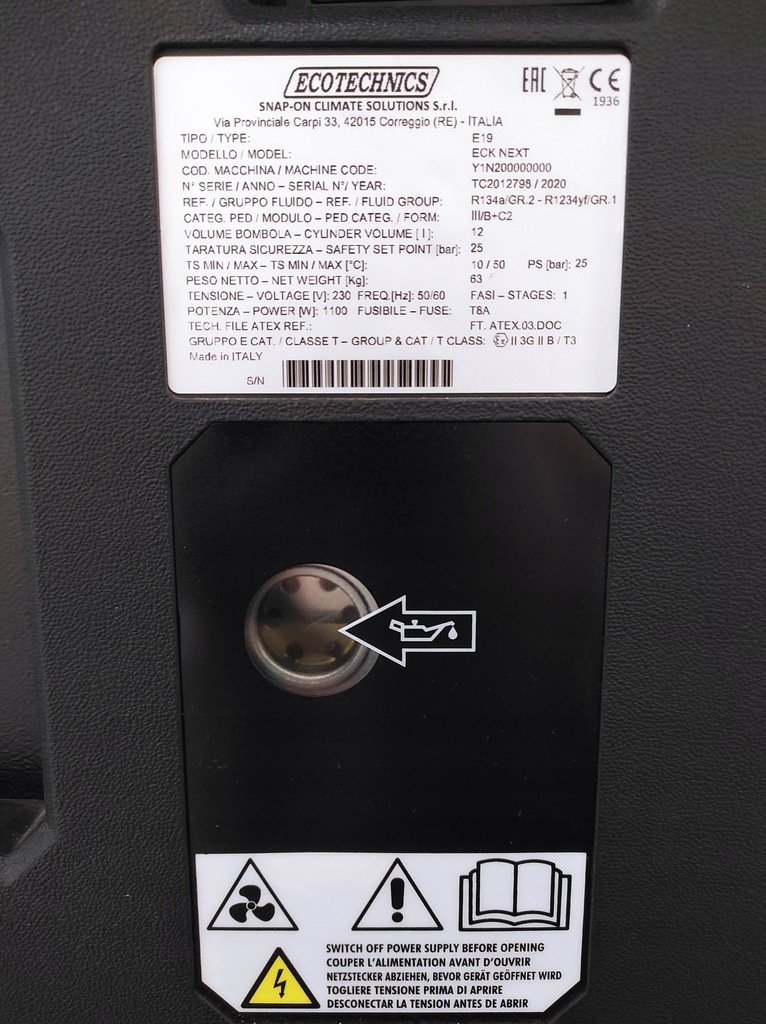 ECOTECHNICS stacja klimatyzacji ECK NEXT R134a - 12319534256 - oficjalne archiwum Allegro