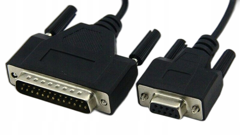 KABEL SZEREGOWY PRZEDŁUŻACZ RS232 DB9 NA DB25 3M - 12643407309 - oficjalne archiwum Allegro