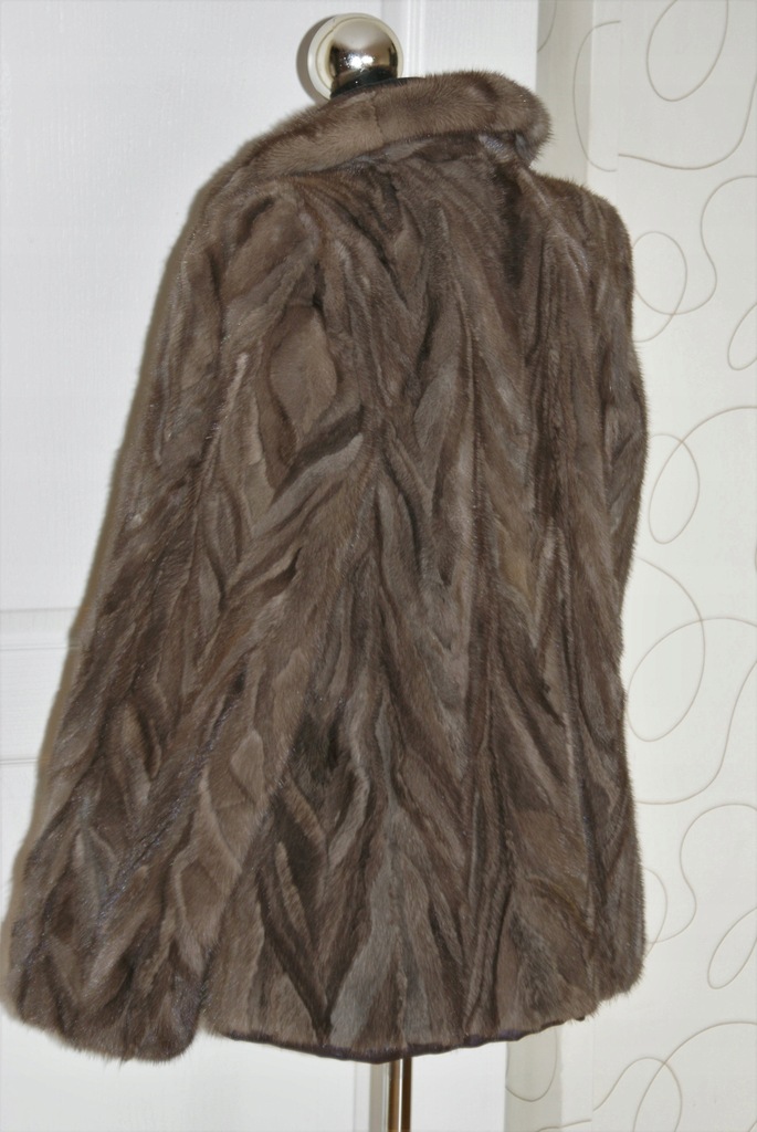 Naturalna Norka Piękne szare norki kurtka - 13407189540 - oficjalne ...