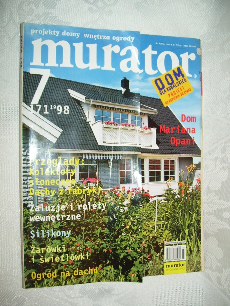 Murator 7/98 - projekty domy wnętrza ogrody - 11367190921 - oficjalne ...