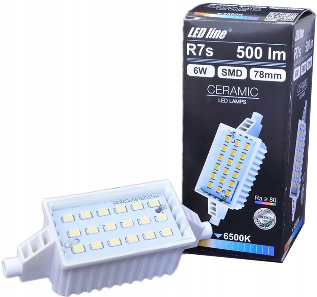 Żarówka, żarnik LED halogen R7S 6W 78mm zimna - 5481719200 - oficjalne ...