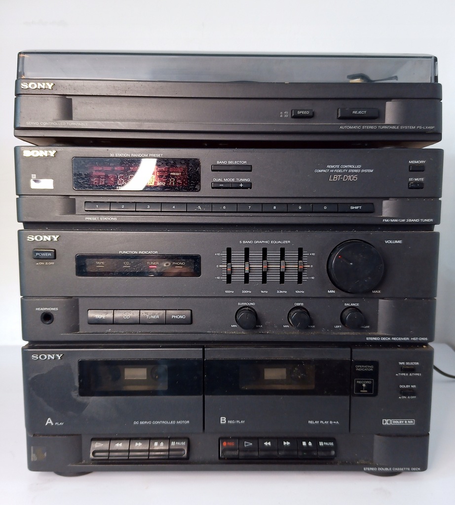 Wieża Sony HST-D105 + gramofon PS-LX46P - 14092727068 - oficjalne ...
