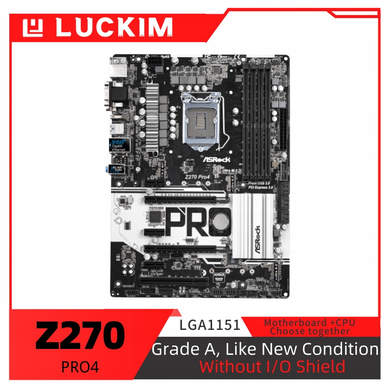 Motherboard ASRock Z270 Pro4 ATX LGA1151 desktop - 14315242301 ...