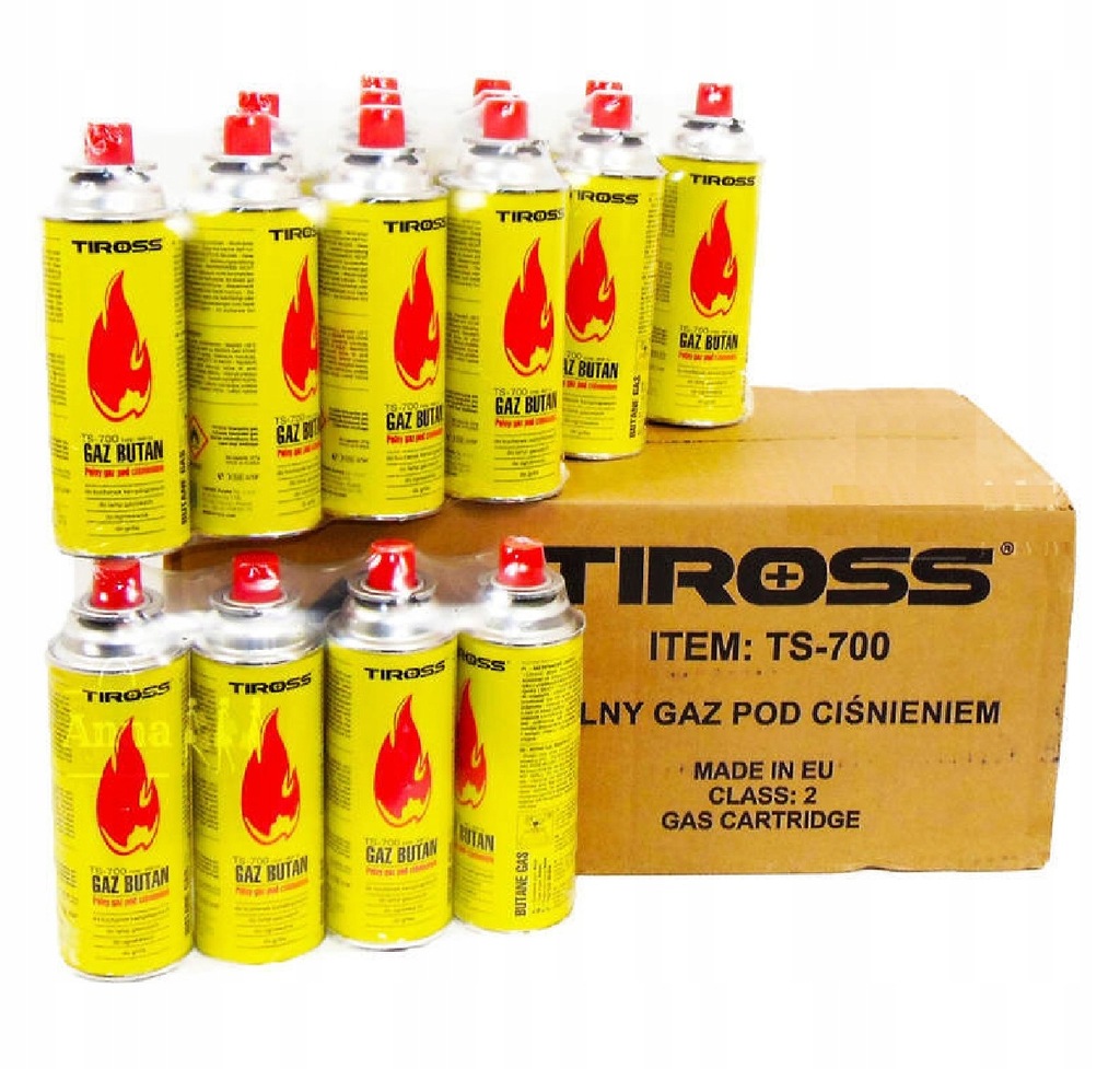KARTUSZE GAZOWE GAS GAZ DO PALNIKA KAMPING TIRA - 12436426361 ...