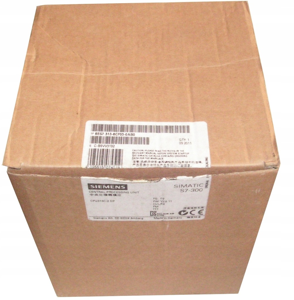 SIEMENS S7-300 CPU 313C-2DP 6ES7313-6CF03-0AB0 - 7816027418 - oficjalne ...