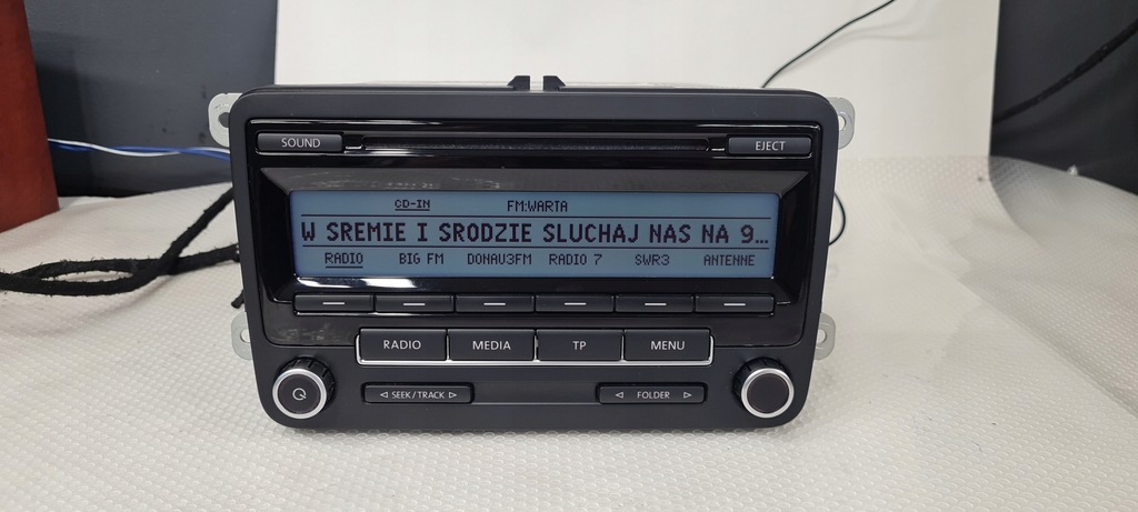 VW T5 Jetta Scirocco Radio Mp3 Aux 5M0035186AA - 14556603722 - oficjalne archiwum Allegro