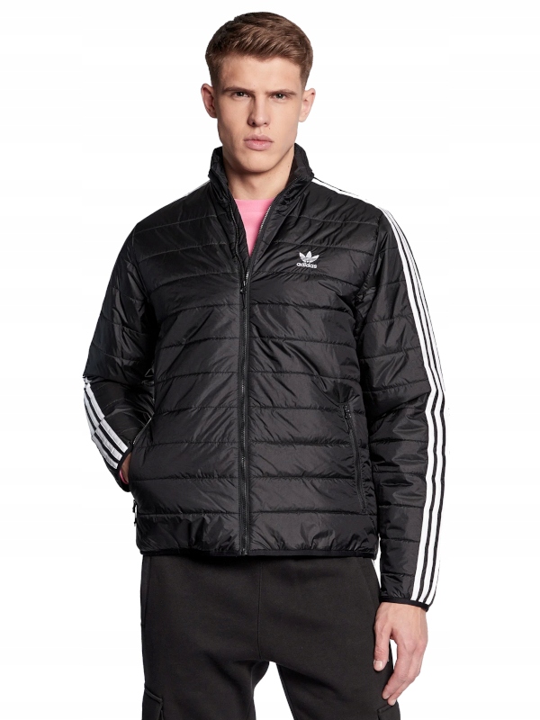 Kurtka męska Adidas Originals przejściowa czarna HL9212 PADDED PUFFER ...
