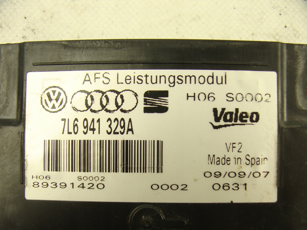 MODUŁ STEROWNIK SKRĘTU VW 7L6941329A 89391420 - 8071335806 - oficjalne ...