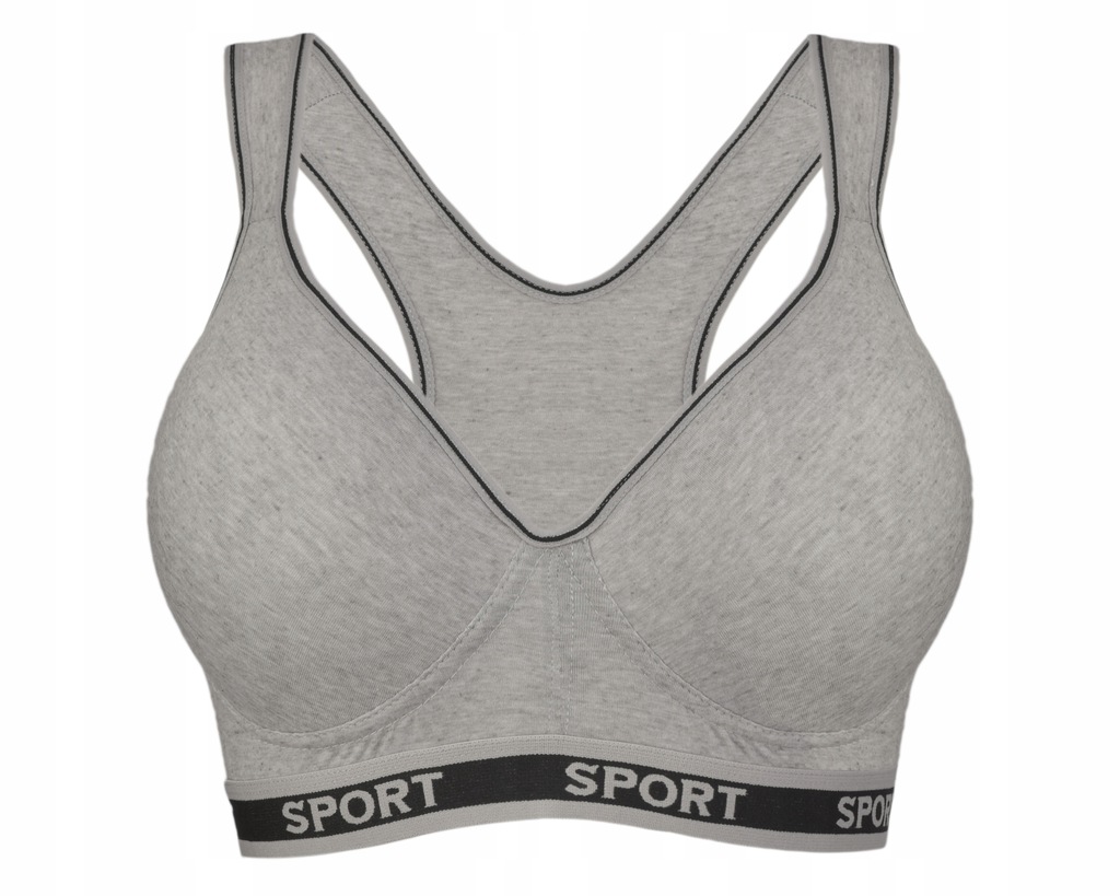 Biustonosz/Top sportowy damski bawełna uniwersalny - 13093899673 ...