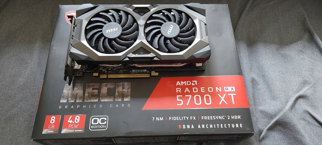 Karta graficzna MSI Radeon RX 5700 XT MECH OC 8 GB - 12970089077 - oficjalne archiwum Allegro