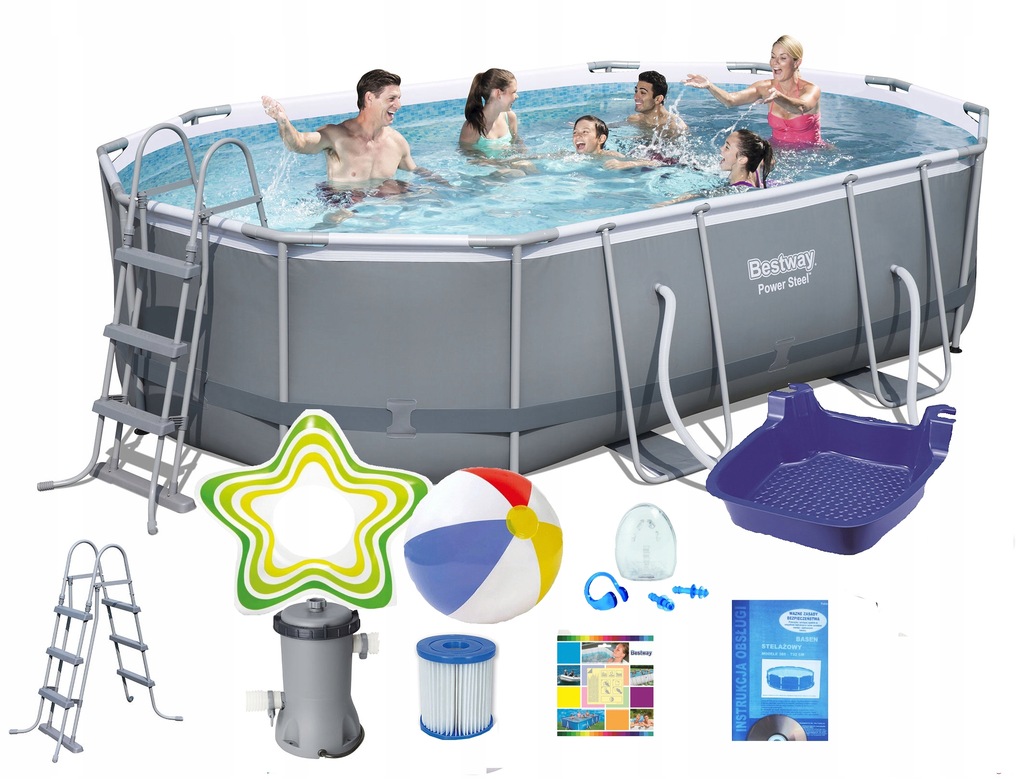 BESTWAY 56620 BASEN STELAŻOWY 13w1 427x250x100cm - 7992765407 ...