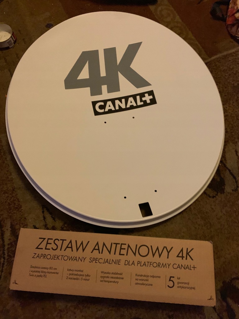 Antena satelitarna canal plus 4k 80 cm nowa - 8730101572 - oficjalne archiwum Allegro