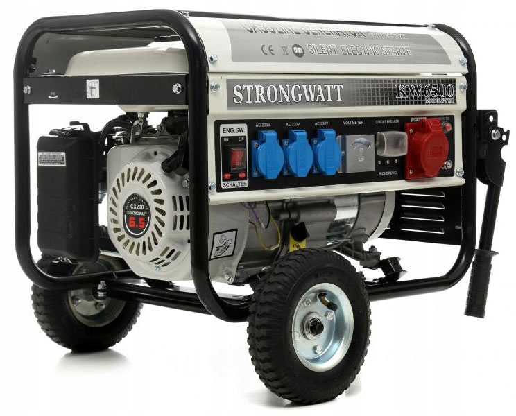 AGREGAT PRĄDOTWÓRCZY GENERATOR PRĄDU 3 FAZY + KOŁA - 12409087765 - oficjalne archiwum Allegro