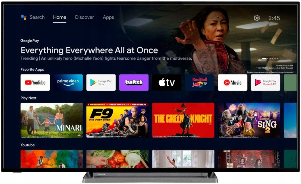 Telewizor Smart TV LED 65" TOSHIBA 65UA3D63DG 4K DVB-T2 HDR Android 11 - 15370660734 - oficjalne ...