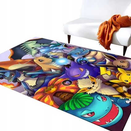 DYWAN ANIME MANGA POKEMON POSTACIE MŁODZIEŻOWY - 13744088055 ...