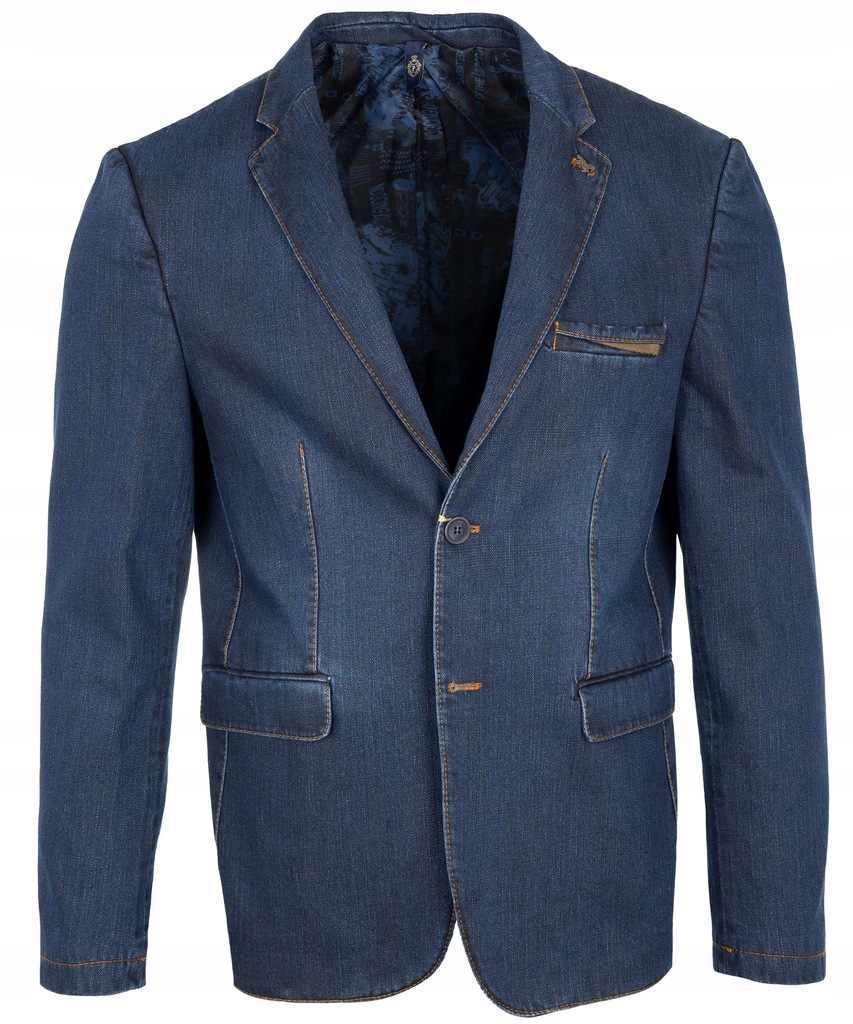 Marynarka męska,, jeans, PALMIRO ROSSI, 62 - 11415913526 - oficjalne ...